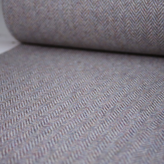 Beautiful British Made Wool Fabric! Beachcomber Herringbone 100% Wool ...