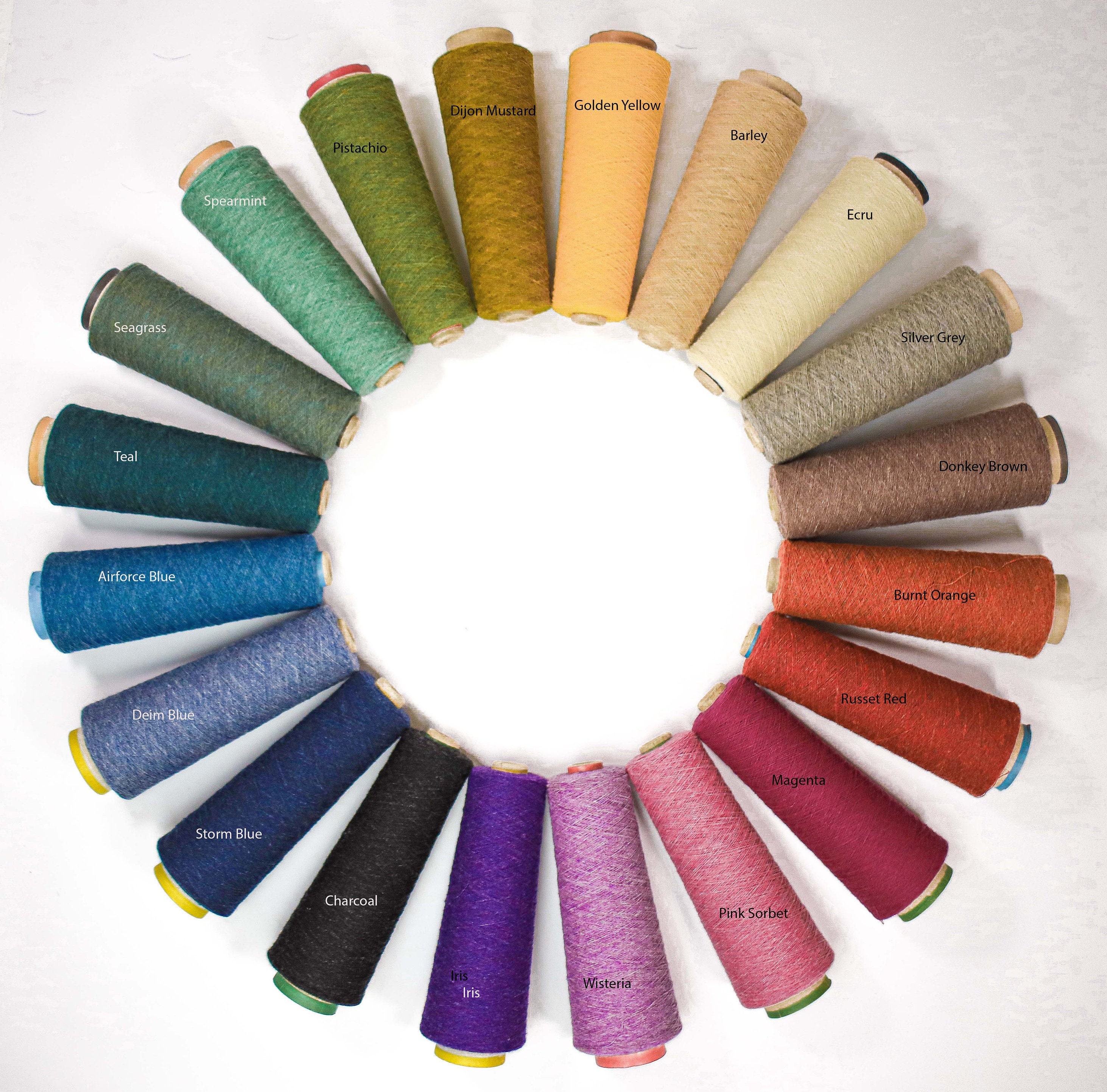 Weaving Wool Fine Shetland Type - 250g Cone UK Spun 1/9N Yarn 100% Pure ...