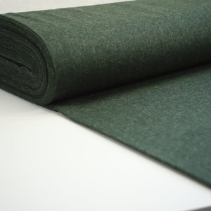 Forest Green Mix 100% Wool Tweed Fabric UK Made Cloth **sold by the ...