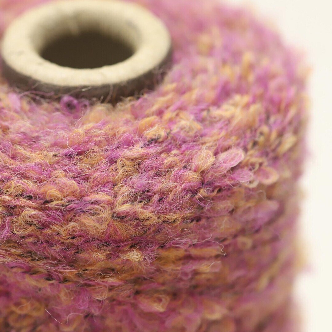 350g Boucle Wool Cone Yarn Weaving Craft Fibre 12WPI Candy Mix - Etsy