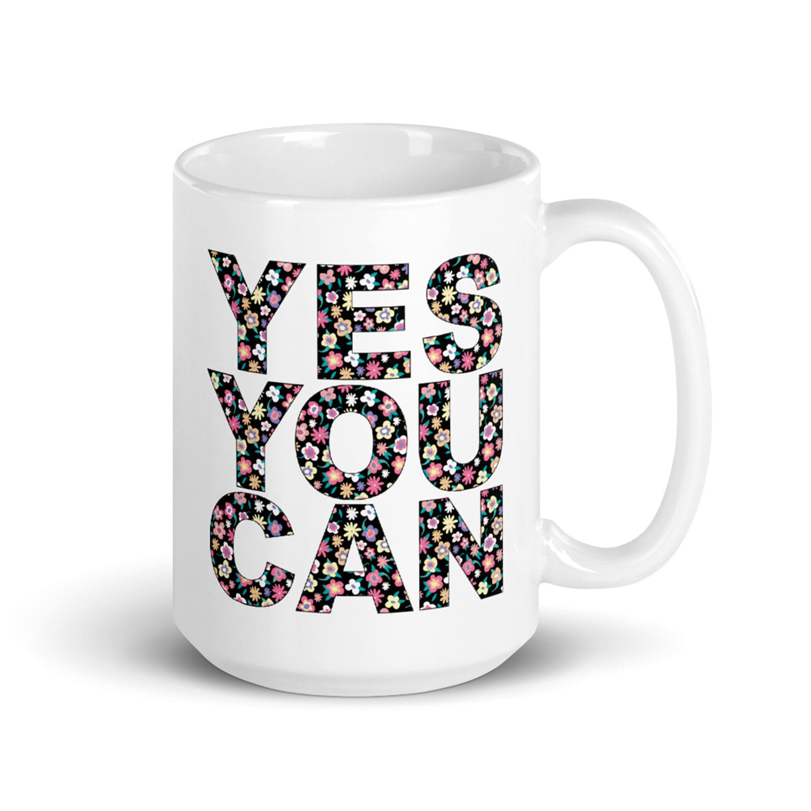 Yes You Can Coffee Mug, Coffee Cup, Ceramic Mug, Mugs With Sayings ...