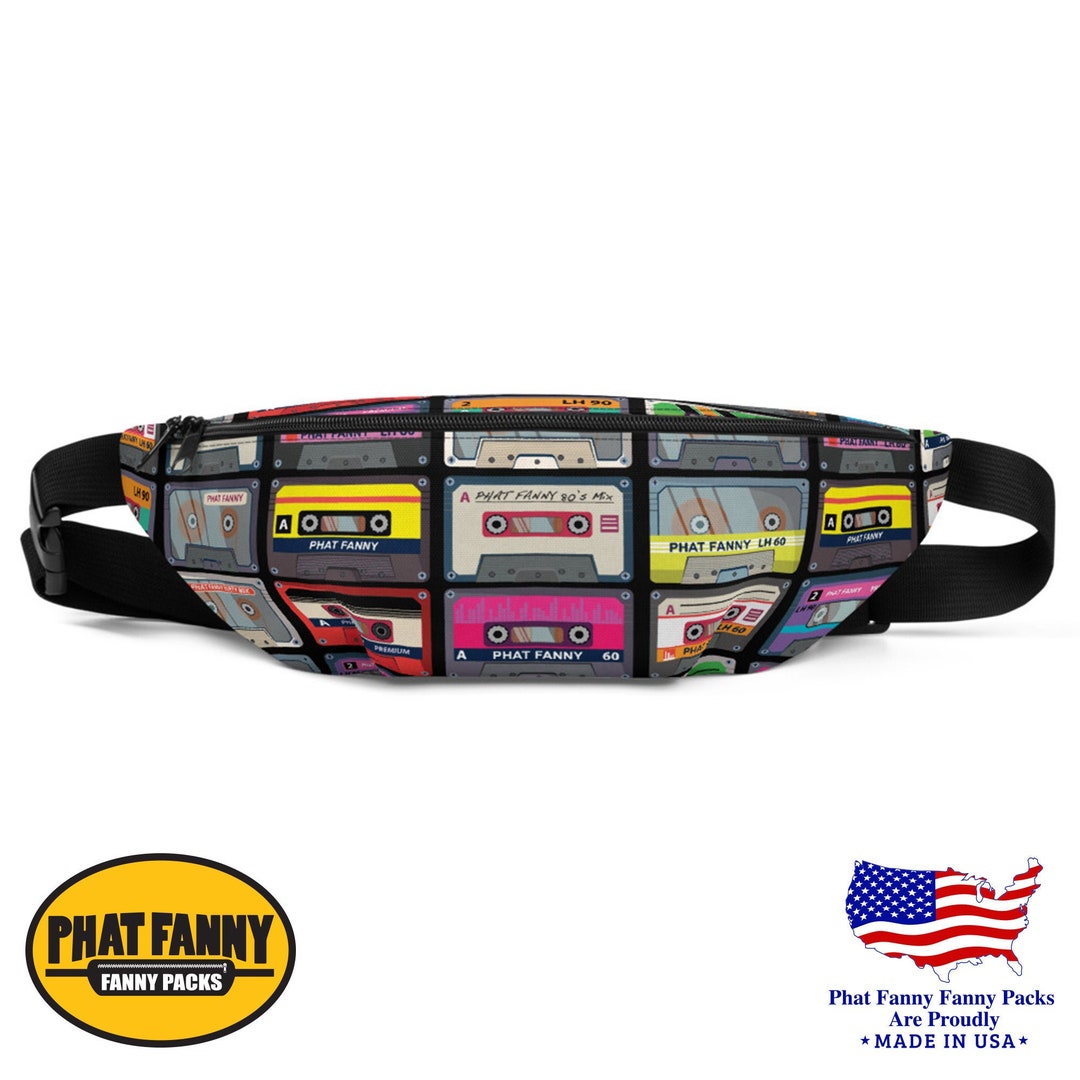 Cassette Mix Tape Fanny Pack by Phat Fanny - Waist Bag for Men, Women ...