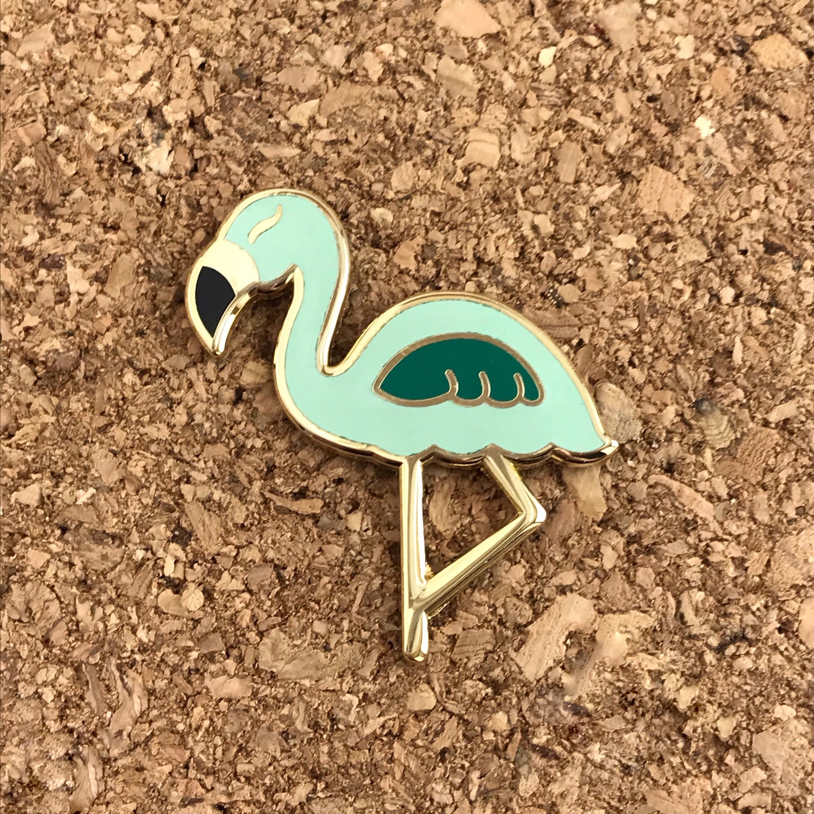 Flamingo Lapel Pin 1.5 Tall Spring Summer Victory | Etsy