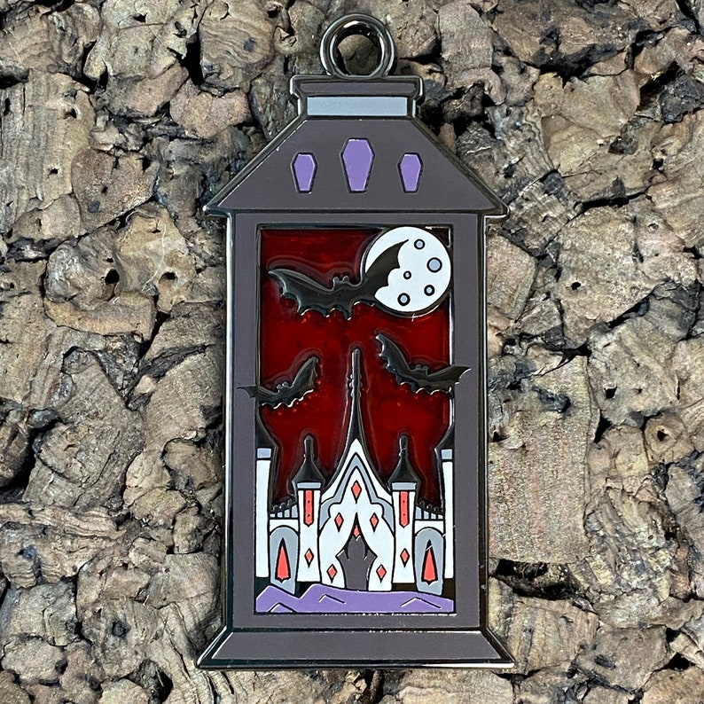 Gothic Vampire Castle Halloween Hard Enamel Pin 2.25 - Etsy