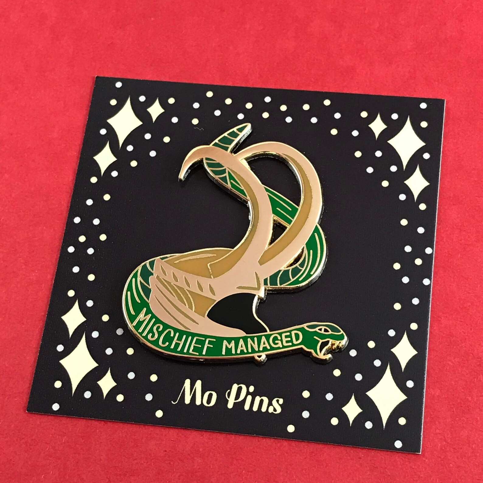 Loki Helmet and Snake 1.75 Enamel Pin Gold Plated - Etsy