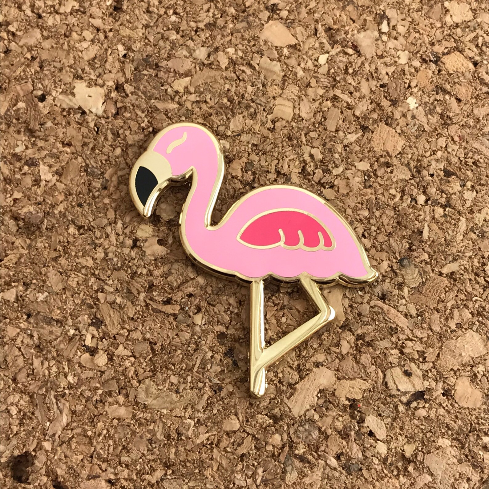 Flamingo Lapel Pin 1.5 Tall Spring Summer Victory | Etsy