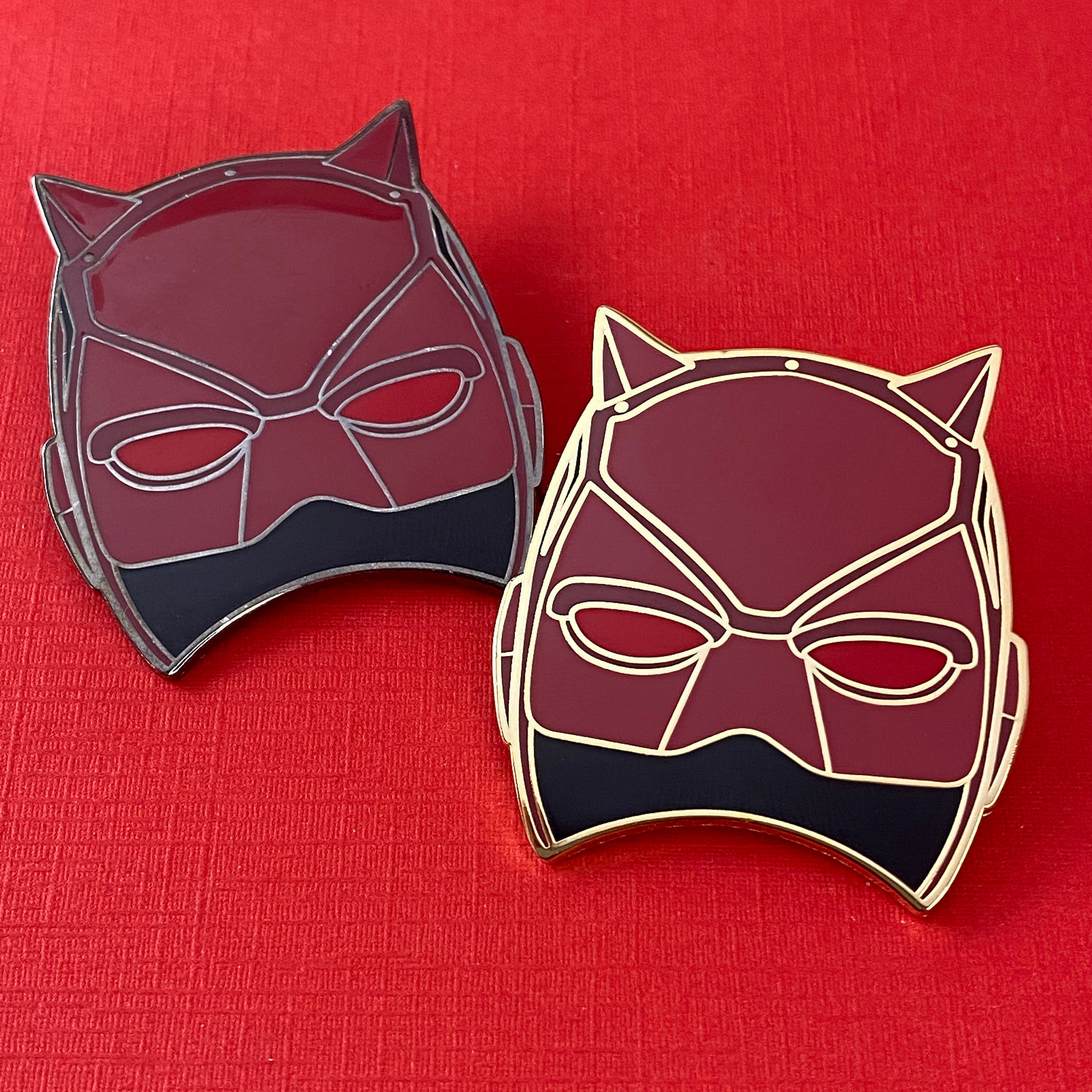 Daredevil Mask 1.5 Enamel Pin Black Nickel OR Gold - Etsy