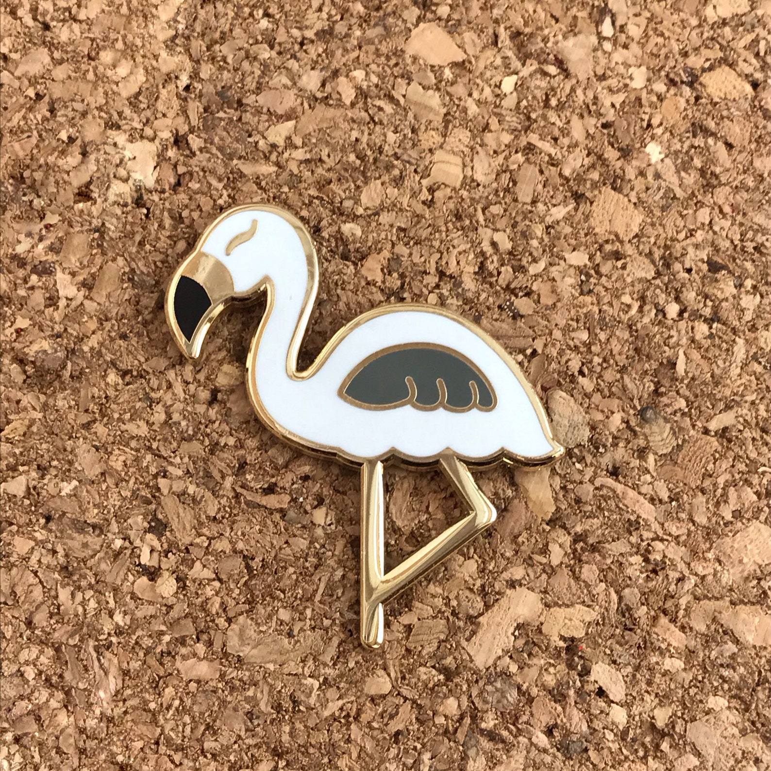 Flamingo Lapel Pin 1.5 Tall Spring Summer Victory | Etsy