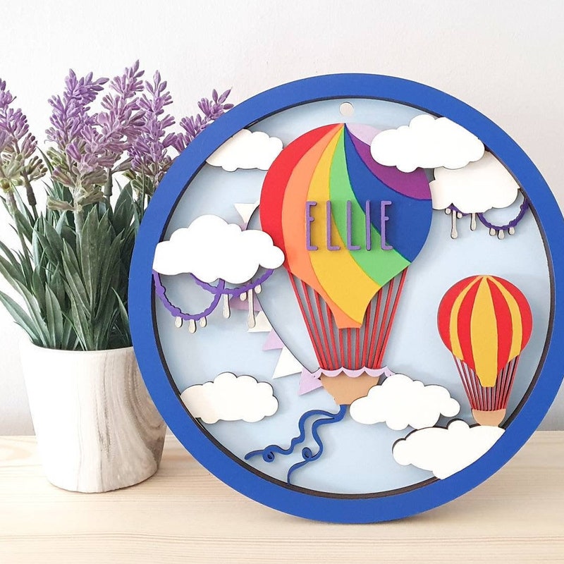 3d Hot Air Balloon - Etsy
