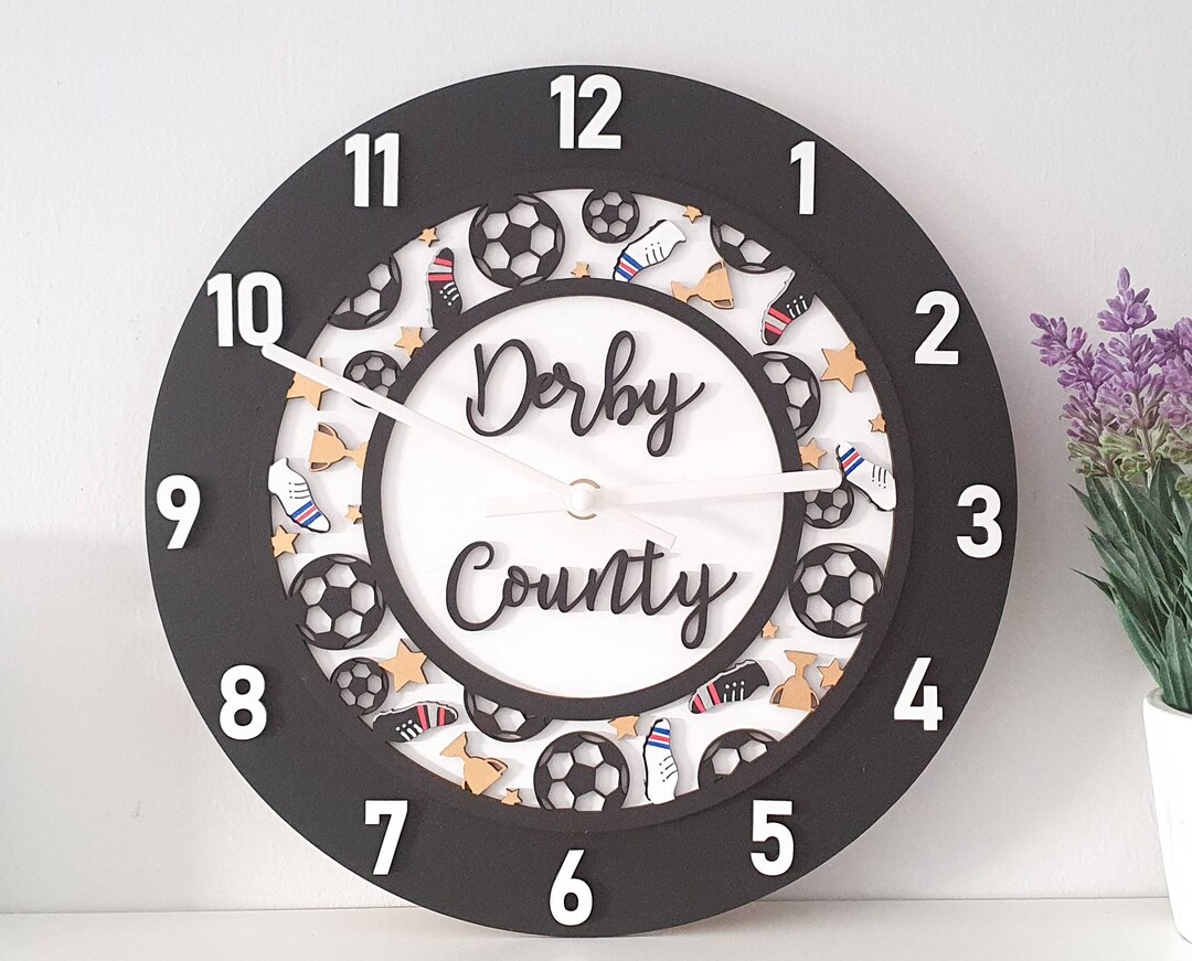 Football Clock. Wall Art, Time Teller. - Etsy