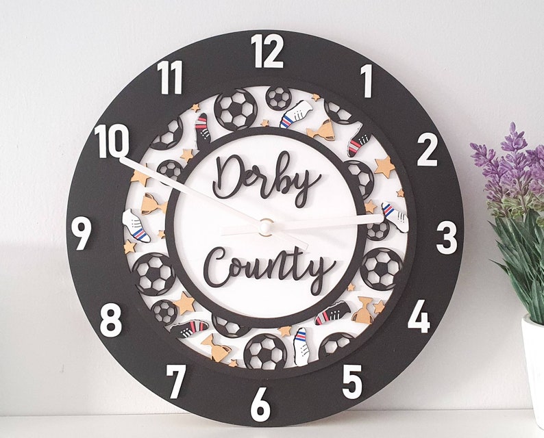Football Clock. Wall Art, Time Teller. - Etsy