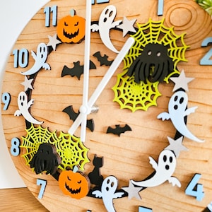 Halloween Clock. Wall Art, Tell the Time - Etsy
