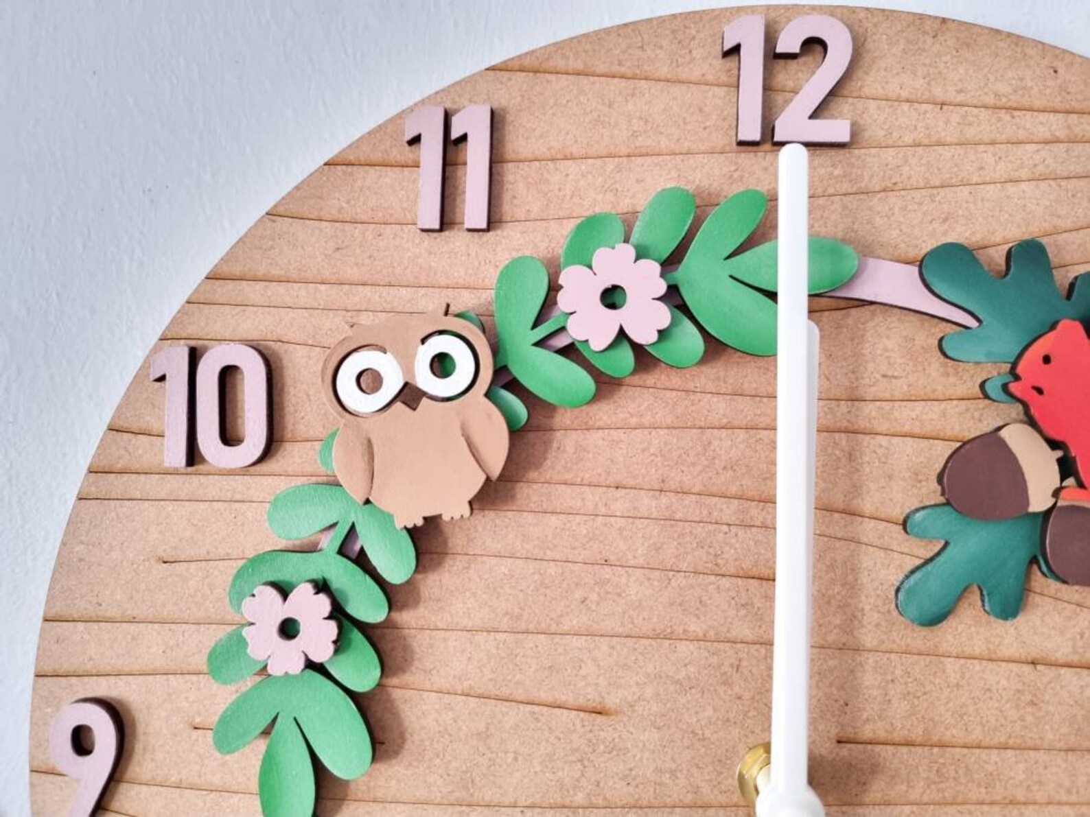 Woodland Themed Clock. Wall Art Time Teller. - Etsy UK