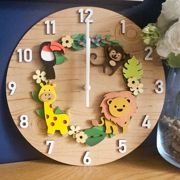 Animal Clock - Etsy