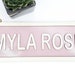 Roses Themed Personalised Wooden Door Signs. Children's - Etsy