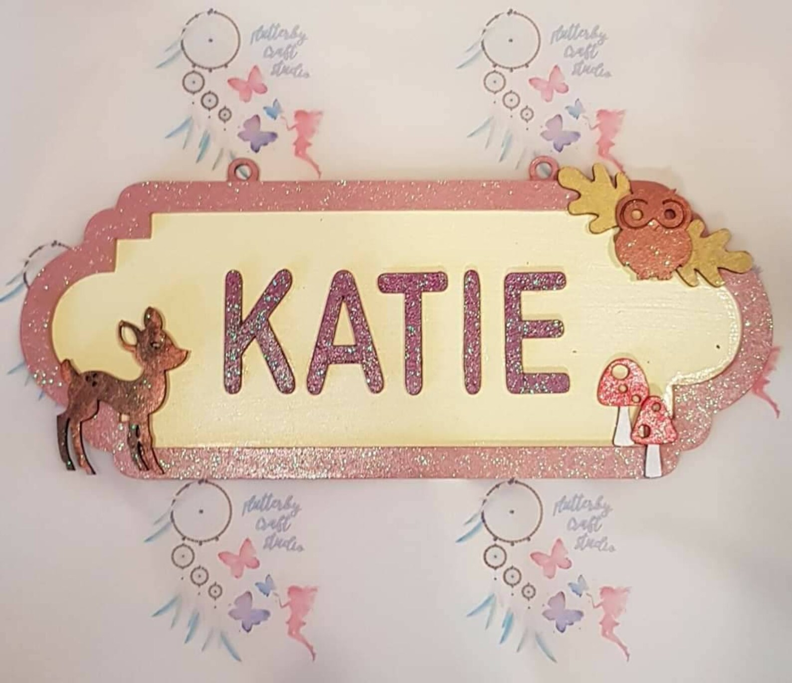 Woodland Themed Personalised Wooden Door Signs. Children's | Etsy UK