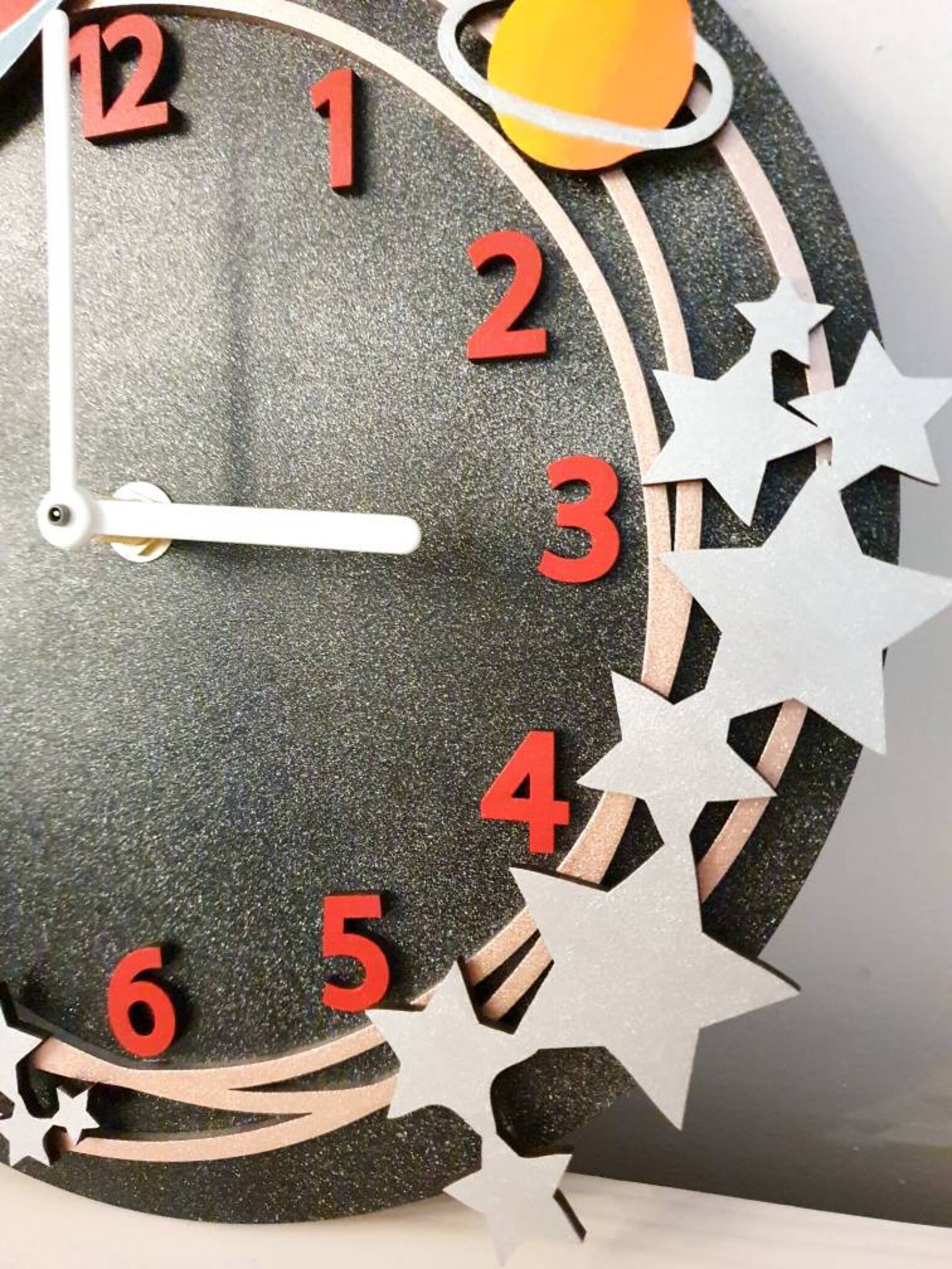 Personalised Space Themed Clock, Out of This World Time Piece. - Etsy