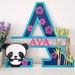 Personalised Panda Themed Door/wall Themed Letter. Bedroom - Etsy