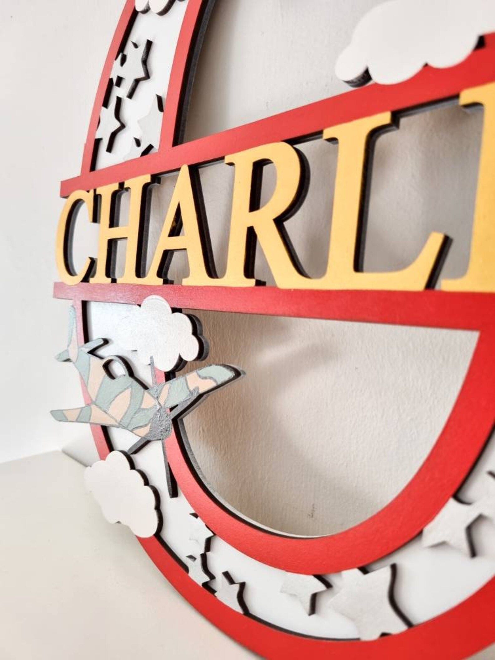 Personalised Aeroplane Themed Letter. Plane Bedroom Decoration | Etsy UK