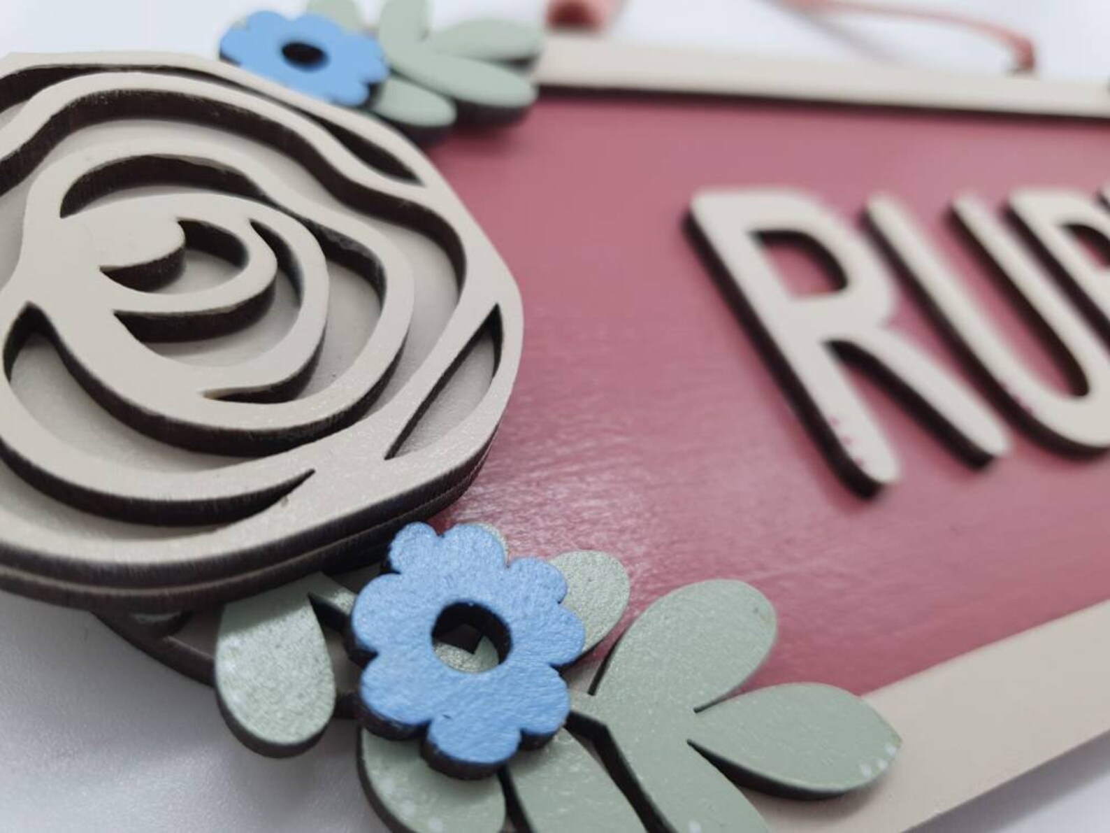 Roses Themed Personalised Wooden Door Signs. Children's - Etsy