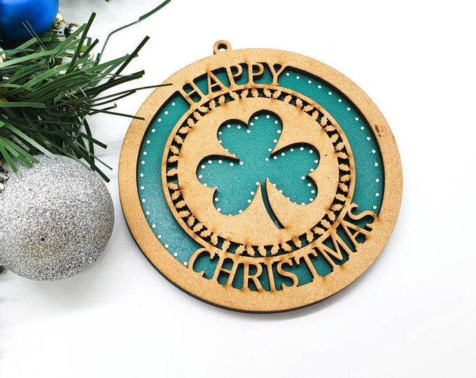 Celtic Shamrock - Irish Christmas Ornament - Etsy
