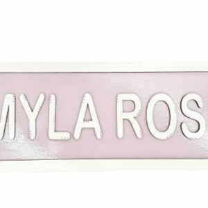 Roses Themed Personalised Wooden Door Signs. Children's Bedroom Name ...