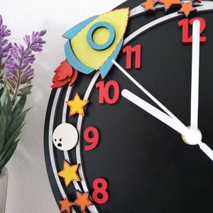 Personalised Space Themed Clock, Out of This World Time Piece. - Etsy