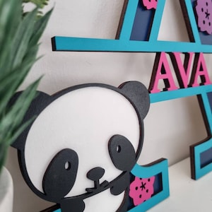 Personalised Panda Themed Door/wall Themed Letter. Bedroom - Etsy