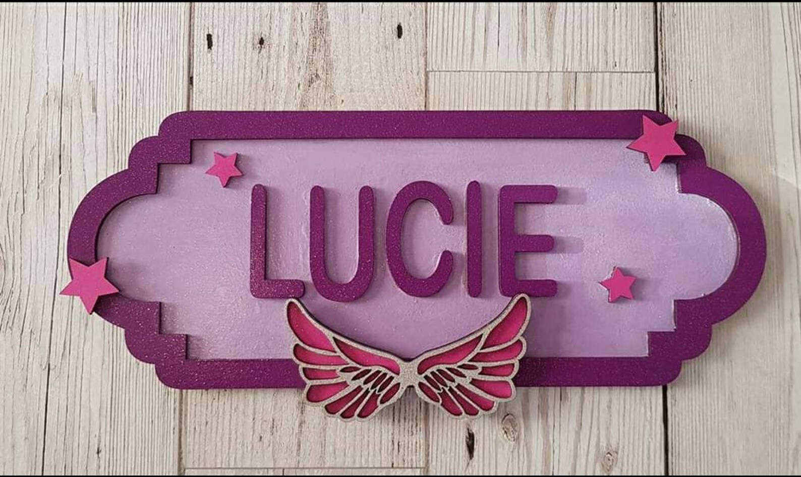 Angel Wings Themed Personalised Wooden Door Signs. - Etsy UK