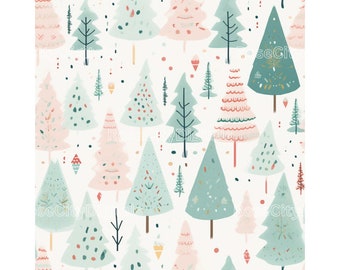 Christmas Pastel Seamless DIGITAL PRINT - Etsy