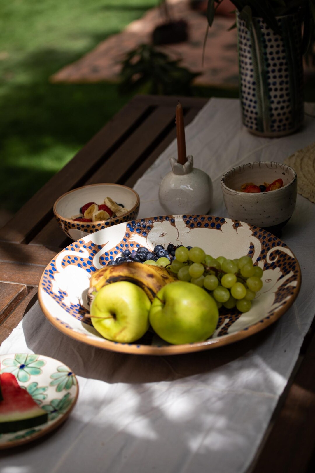 Large Artisanal Ceramic Serving Dishes | Sauce Mezze Dessert Dinner ...