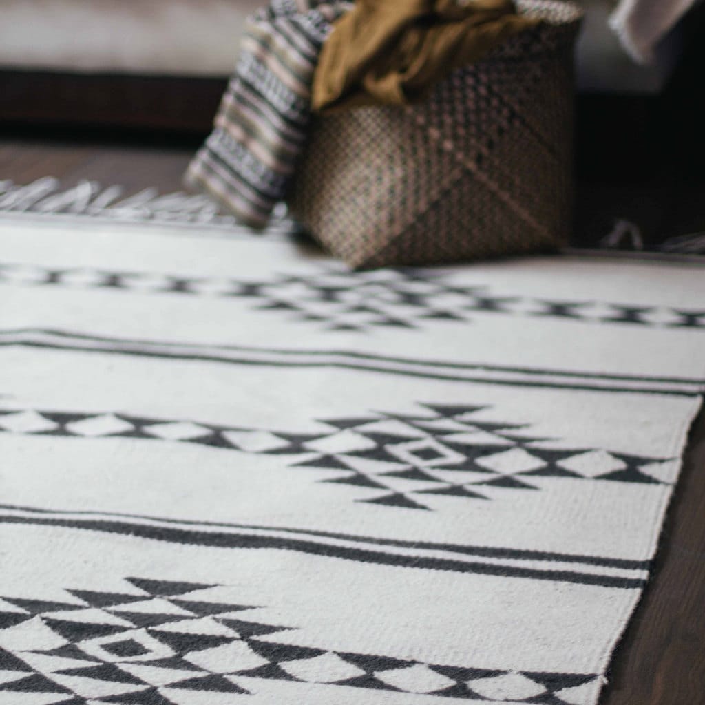 Neutral Southwestern Handwoven Kilim Rug Aztec Tribal Area - Etsy