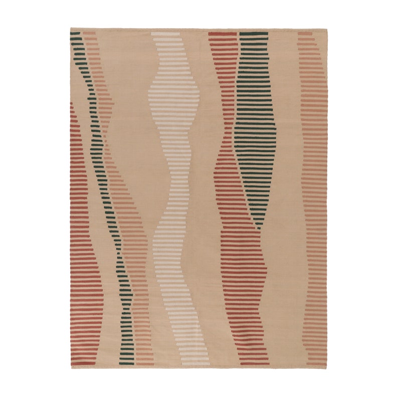 Colorful Living Room Area Rug 8x10 | Asymmetric Contemporary Accent ...