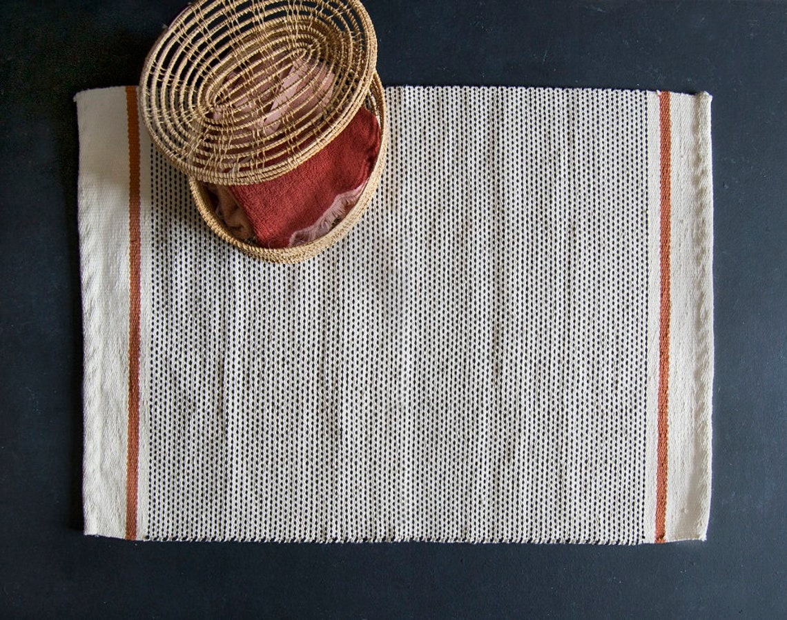Striped Bath Mat | Bathroom Rug | Cotton Bathroom Rugs | Modern ...