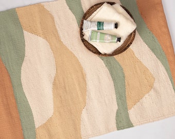 Bathmat Bath Mat Bathroom Rug Set Handcrafted Aesthetic Runner Mint ...