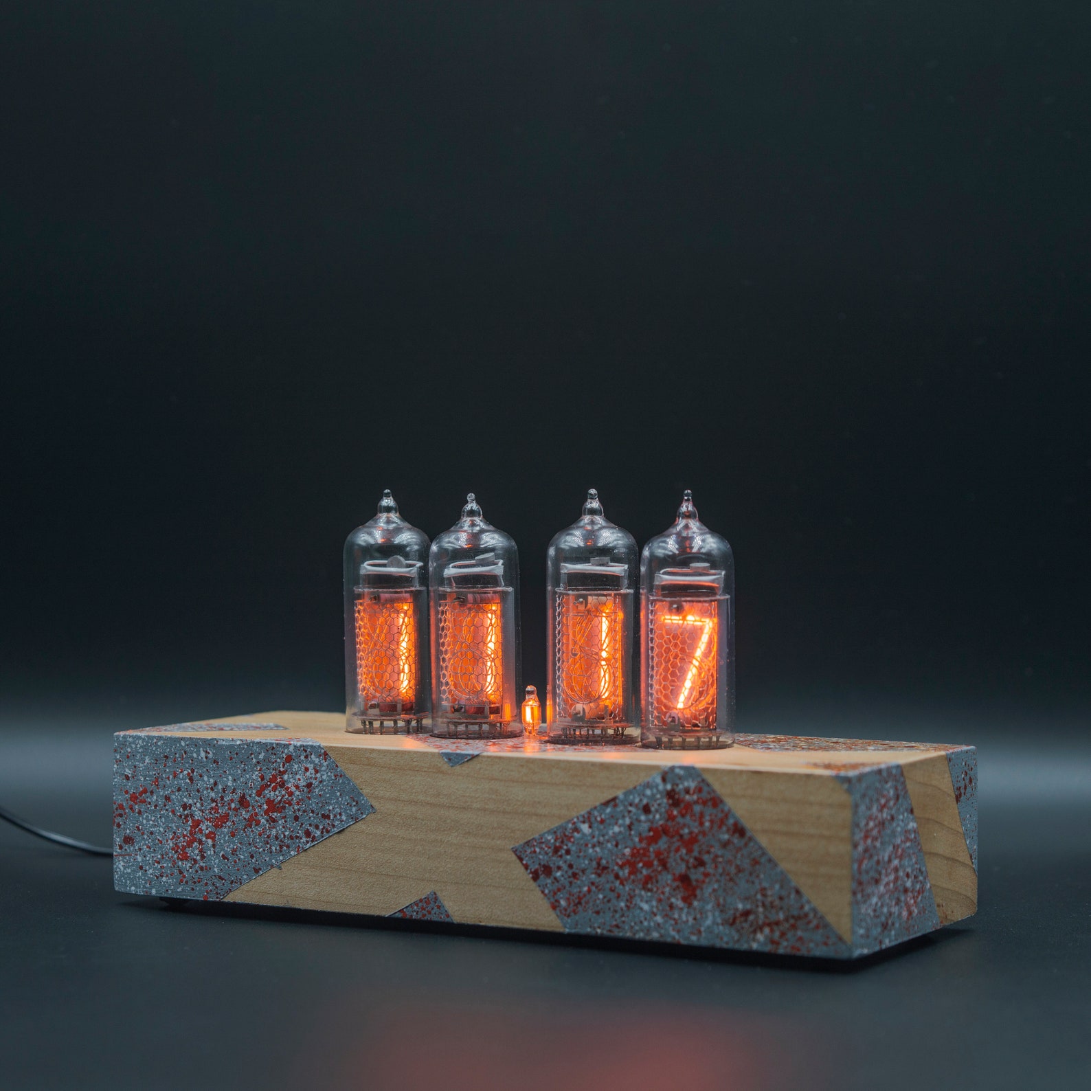 Hand-painted Nixie Tube Clock With New and Easy Replaceable - Etsy