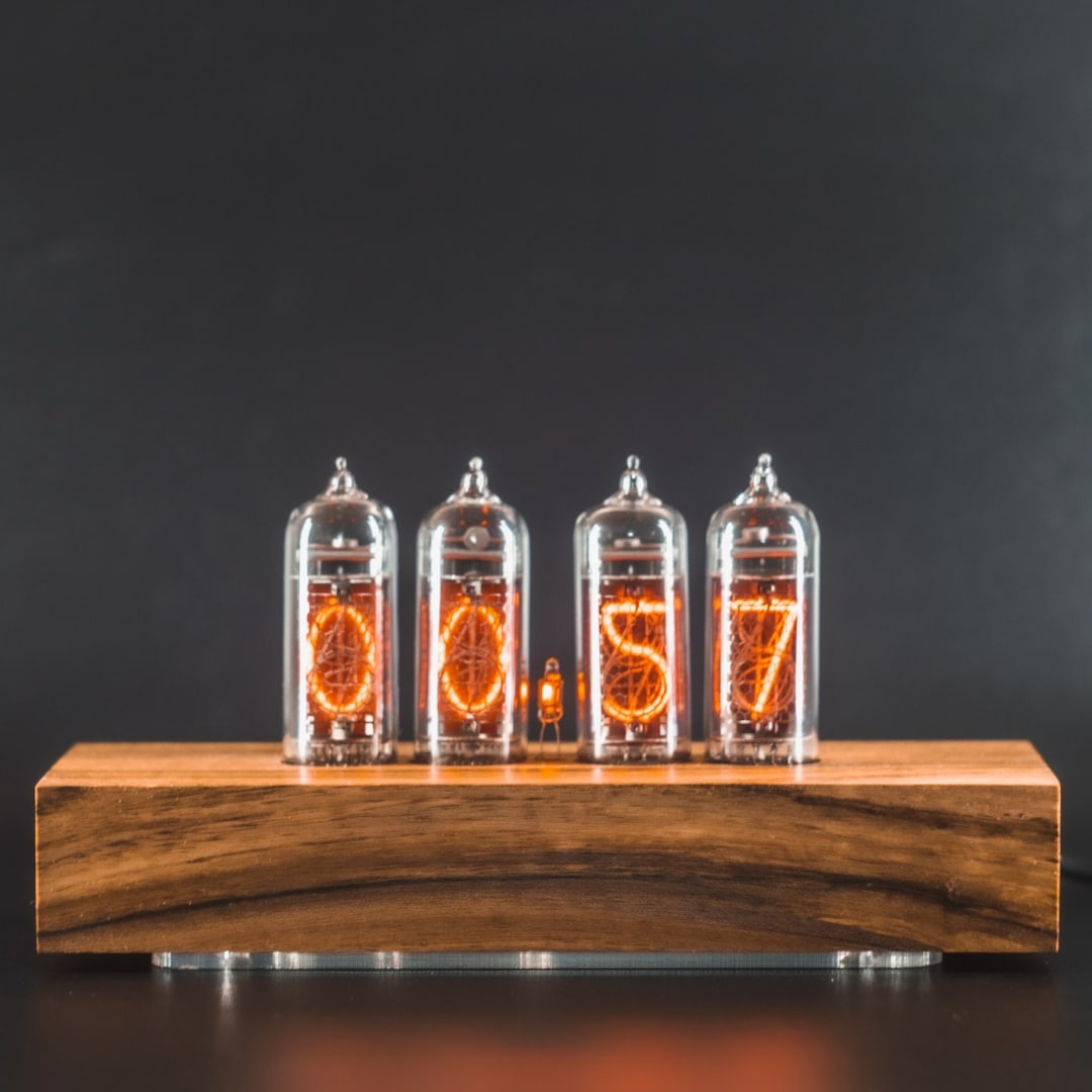 Nixie Tube Clock With Replaceable IN-14 Nixie Tubes, Motion Temperature ...