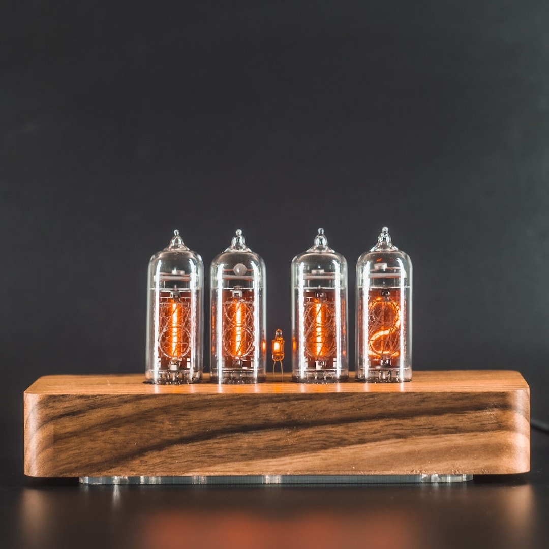 Nixie Tube Clock With Replaceable IN-14 Nixie Tubes, Motion Temperature ...