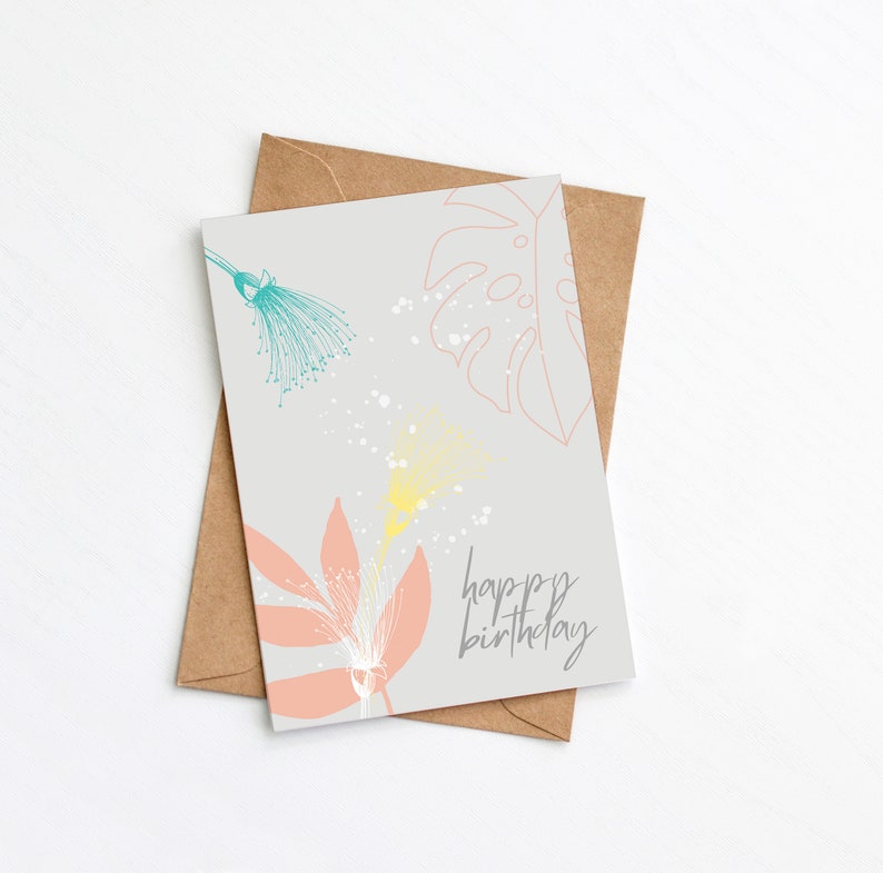 Birthday Card Pack, Contemporary Card Set, Greeting Card Bundle, Modern ...