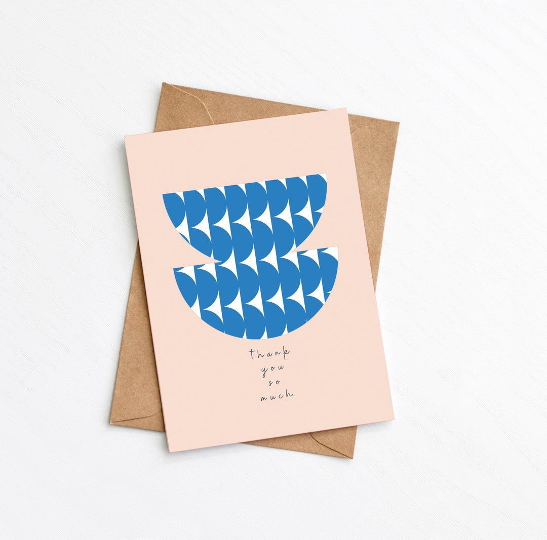 Thank You Card Thank You So Much Teacher Thank You Card Wedding Send Direct Option Etsy