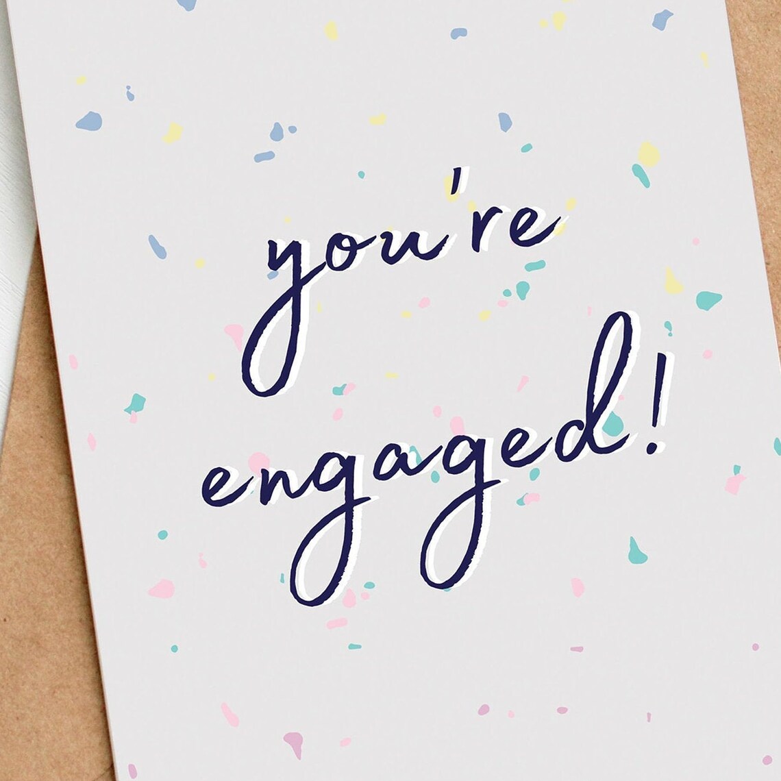 You're Engaged Card Engagement Card Getting Married | Etsy