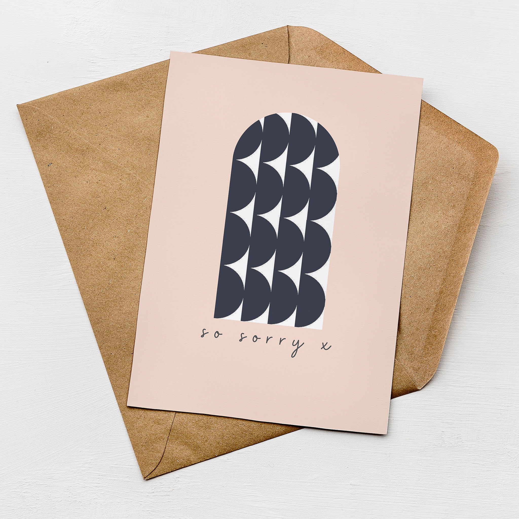 So Sorry Card, Sympathy Card, Apology Card, Thinking of You, Modern ...