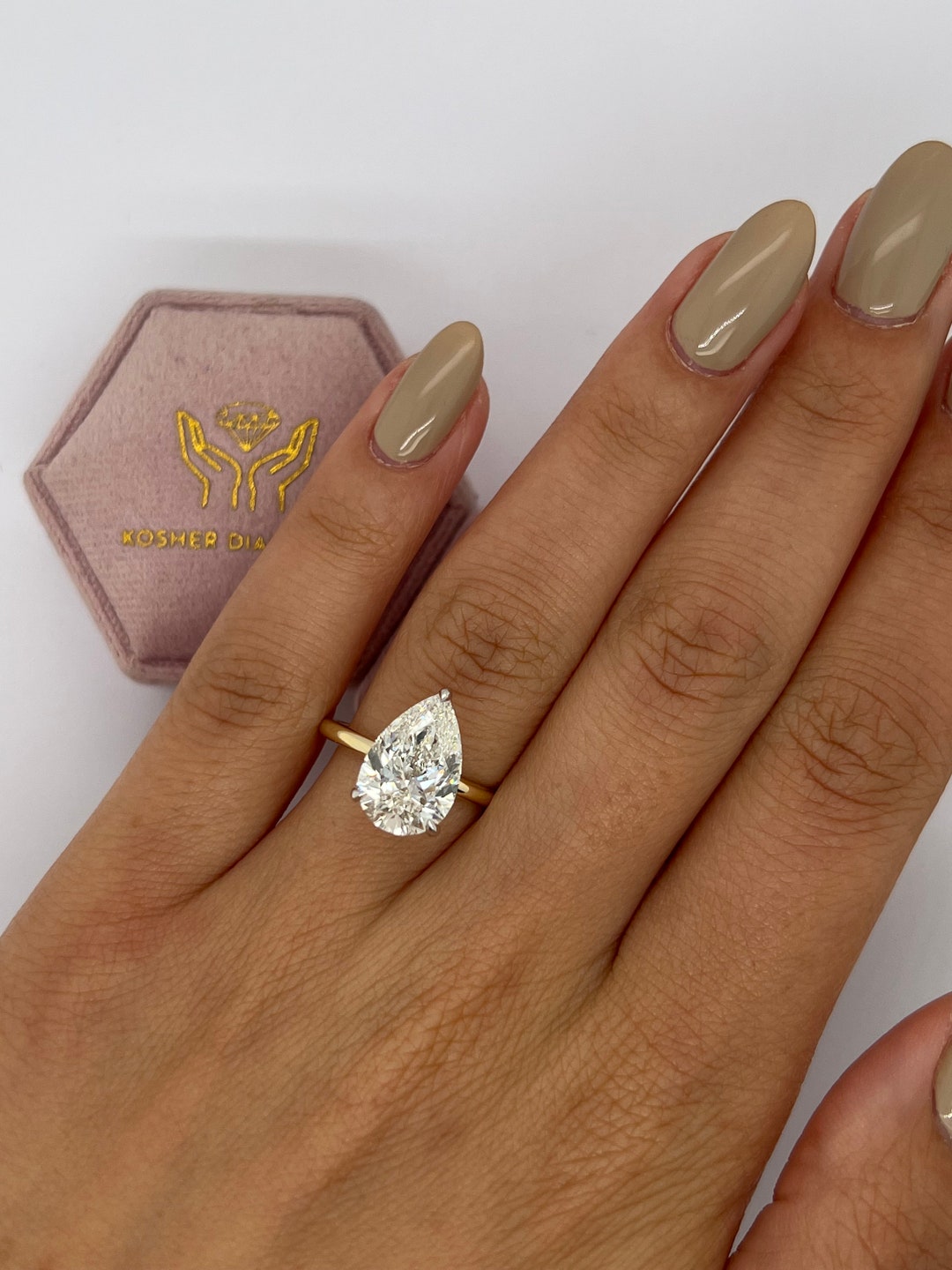 4 Carat IGI Certified F/VS1 Pear Shape Excellent Cut Lab Grown Diamond ...