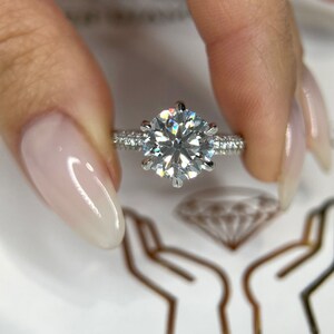 3.5 Carat IGI Certified F/VS1 Round Excellent Cut Lab Grown Diamond ...