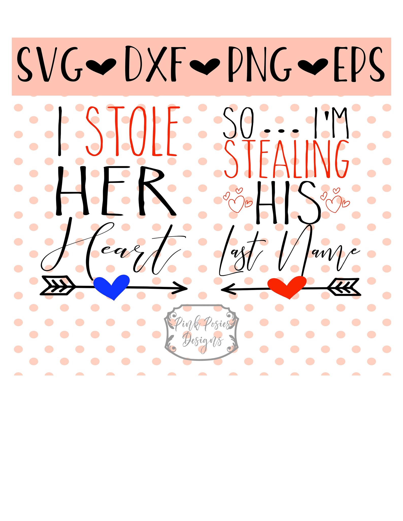 I Stole Her Heart Svg I Stole His Last Name Svg Mr Mrs Svg Etsy
