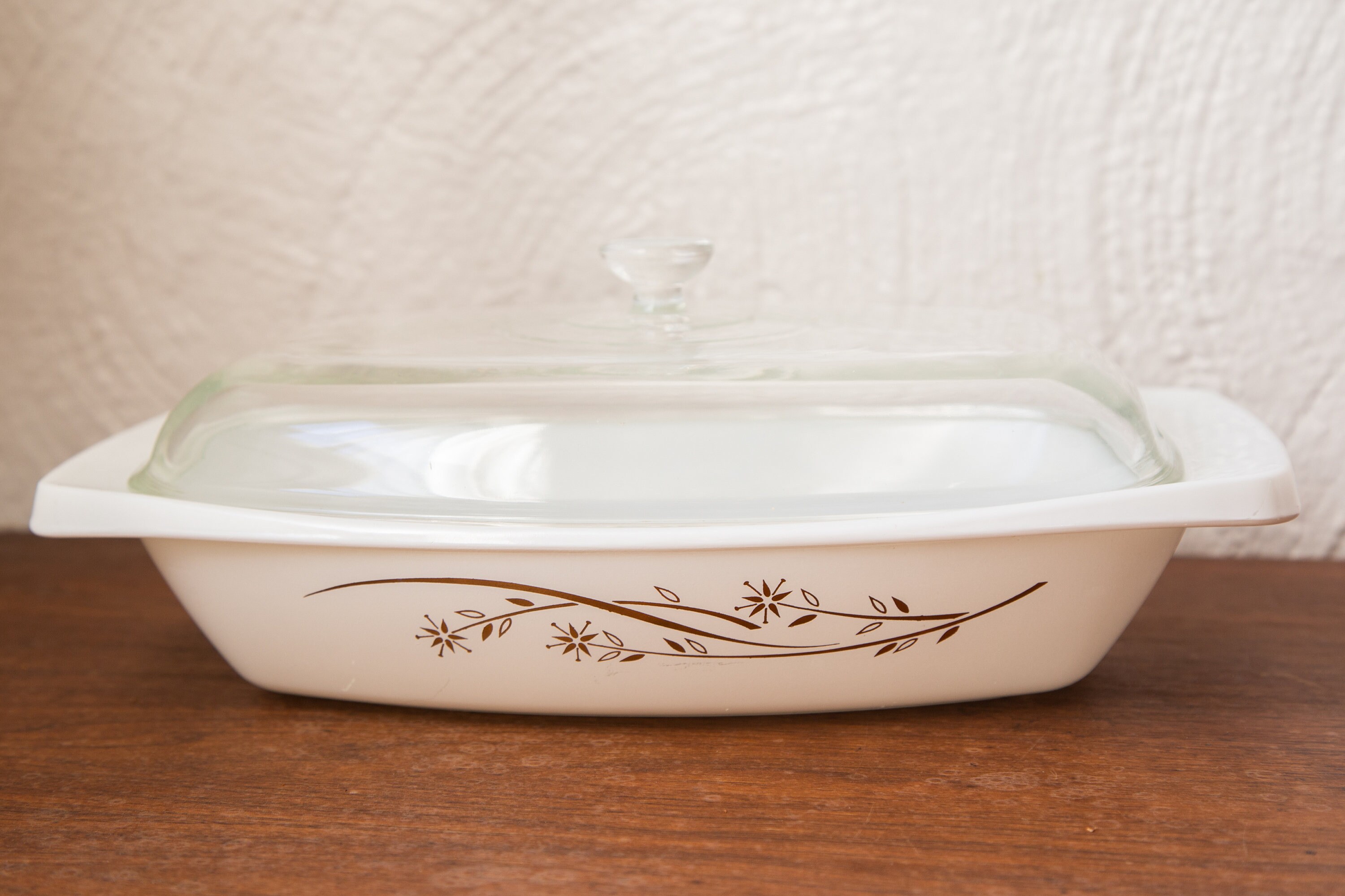 Pyrex Golden Honeysuckle 055 Large Casserole Dish With Lid - Etsy