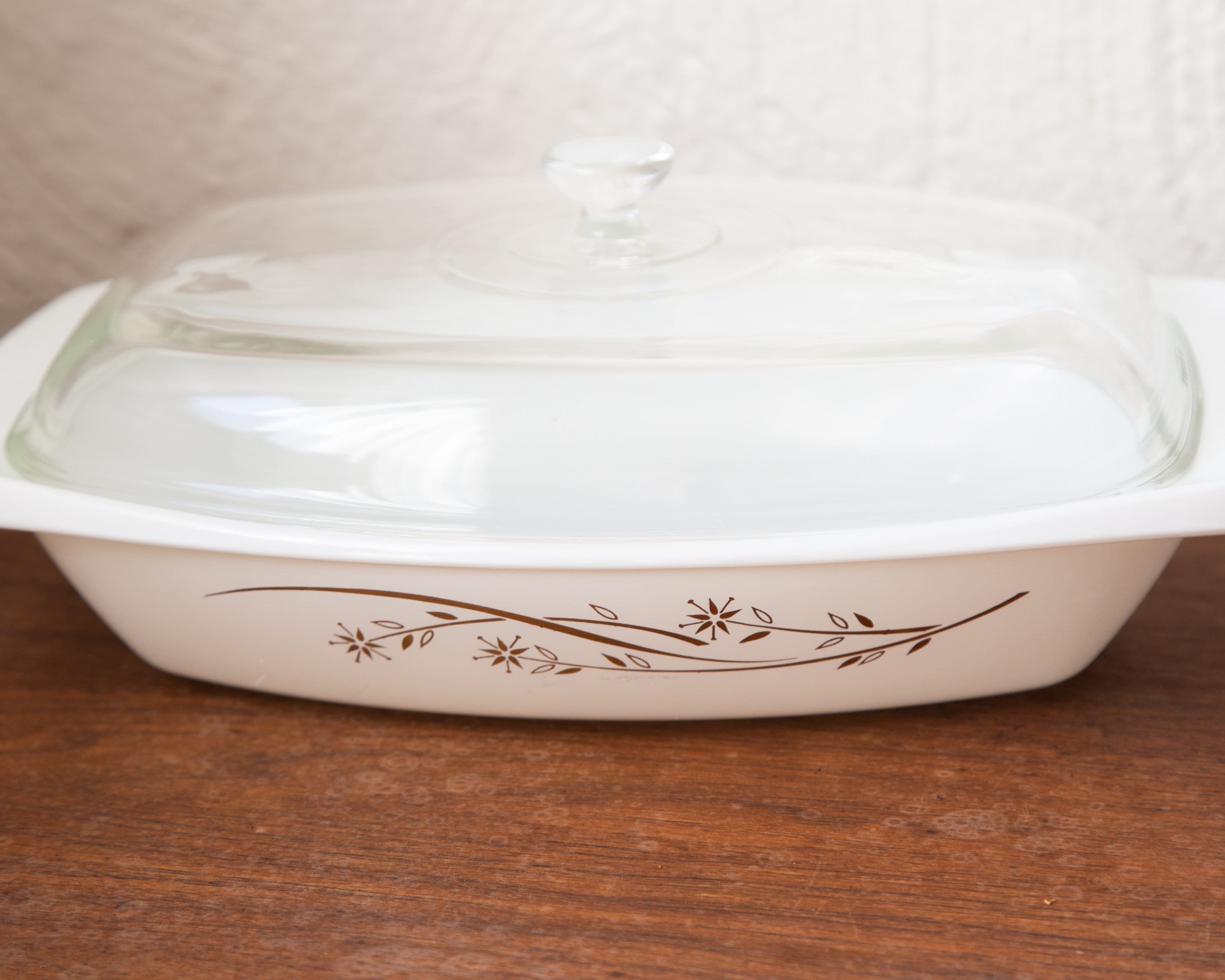 Pyrex Golden Honeysuckle 055 Large Casserole Dish With Lid - Etsy