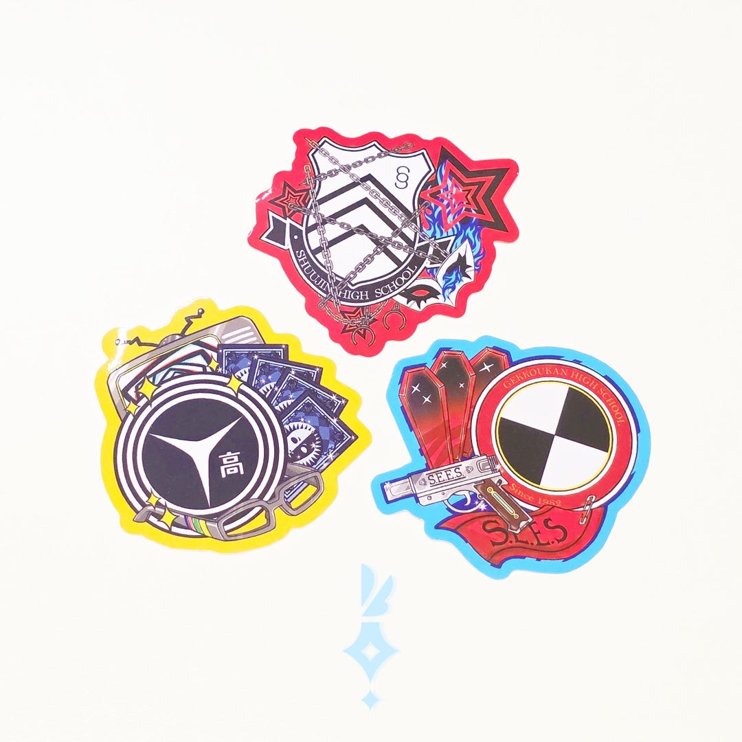 Persona School Emblem Stickers - Etsy