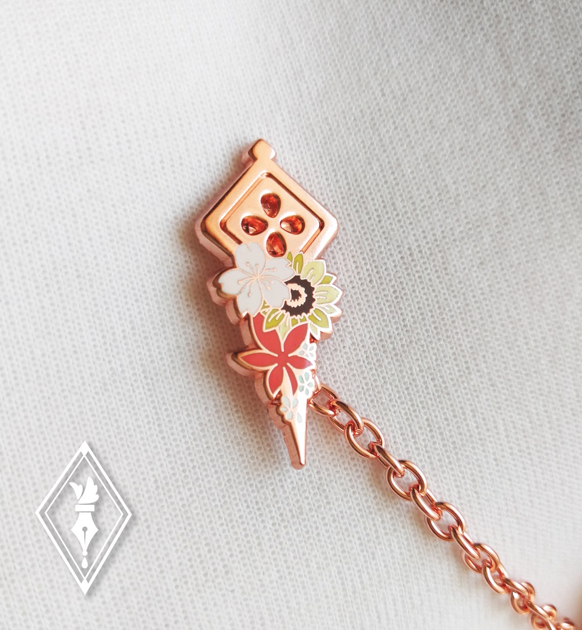 Time of the Seasons Spinning Enamel Pin Set - Etsy