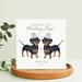 Personalised Wedding Day Card With Dachshund Dogs With Names - Etsy